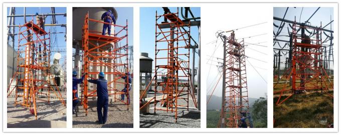 GRP Fibreglass Scaffold Towers Anti Oxidation Narrow Mobile Scaffold Tower
