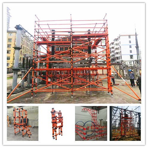 GRP Fibreglass Scaffold Towers Anti Oxidation Narrow Mobile Scaffold Tower