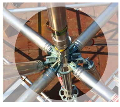 Durable Mobile Scaffold Tower Aluminium Cuplock Scaffolding For Station ...