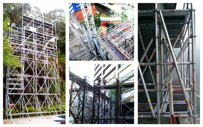 Modular Aluminum Stair Scaffolding Ring Lock Type Scaffolding For ...