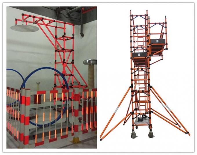 Vertical Ladder Frame Mobile Scaffold , GRP Suspended Scaffold Tower