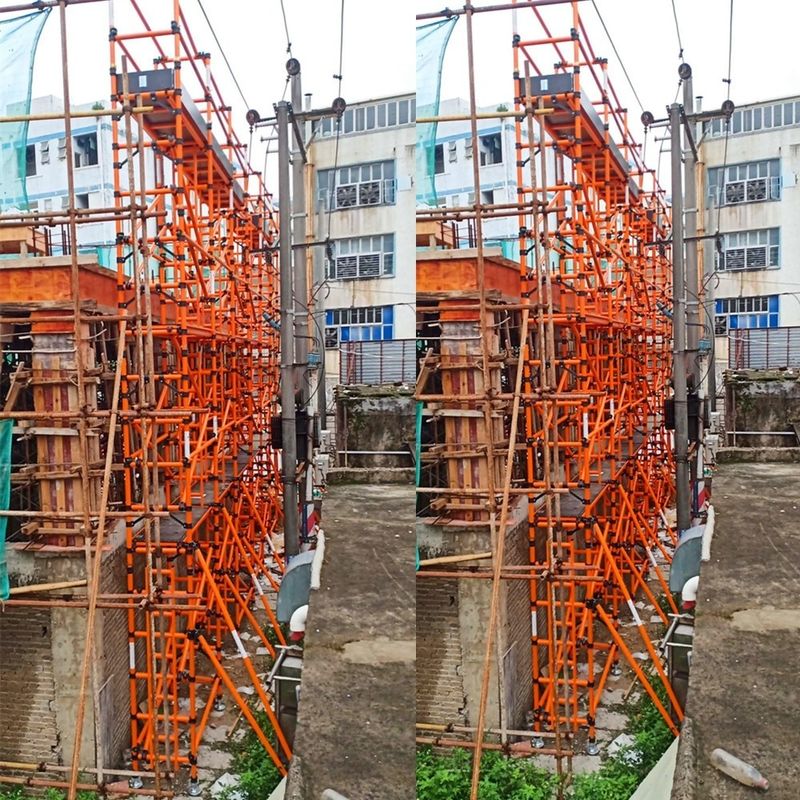 2.8mm Thick Fiberglass Mobile Scaffolding Platform Tower With 200kg/Sqm ...