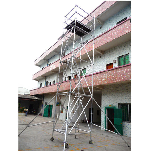 Ring Lock Aluminium Scaffold Tower 1.8mm Thickness 2-50m Height GS CE ...